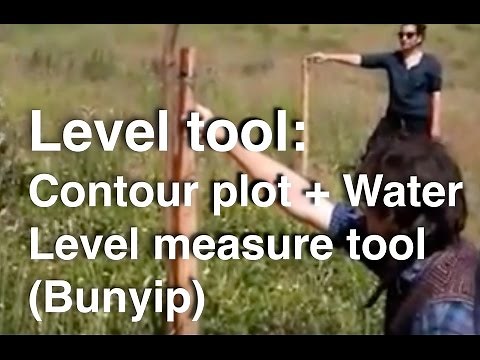 Level tool: How to contour plot. Water level measure tool (Bunyip)