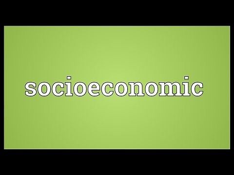 Socioeconomic Meaning