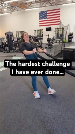 Hardest challenge I have ever done! The battle Ropes team challenge! #teamwork #challenge #physio