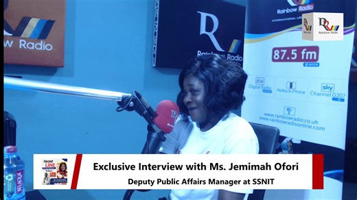 SSNIT is Ghana’s only social insurance scheme that gives peace of mind. In retirement, you don’t have to worry about medical bills or other expenses—SSNIT ensures you receive a monthly pension. This is the old-age retirement pension many people don’t know about,” explained Ms. Jemimah Ofori #Rainbowradio87.5mhz #Frontline. | Rainbow radio 87.5fm | Facebook