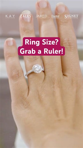 Measure Ring Size with a Ruler 📏 Easy Hack #Shorts #ringsize #diy