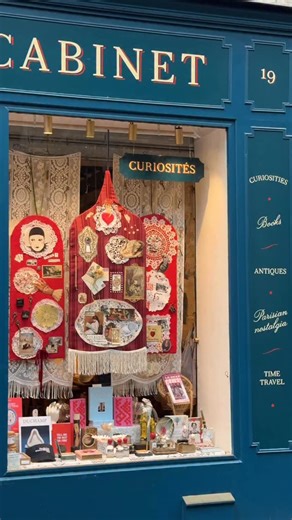 Catch us installing our new window featuring giant versions of handcrafted pocket shrines — spiritual objects once carried to keep the faith (and perhaps a little much-needed faith in humanity). We hope they might even inspire a DIY project of your own 💡Merci to my back office baddie @isabelmariaia who birthed this delicious idea 🙏 So greatful to my dream team for everything we’re building here ❤️ Come visit us at 19 Rue de Bièvre next to Notre Dame #Paris #Shoptheshops #womeninbiz | Messy Nes