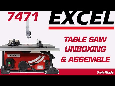 EXCEL JOBSITE TABLE SAW 7471- UNBOXING + ASSEMBLING