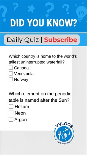 Quiz 25 | Daily 2-Question Quiz | Answer in 16 Seconds?