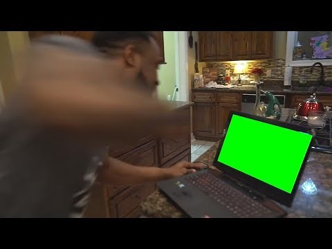 Cash Nasty Punches a Laptop Green Screen