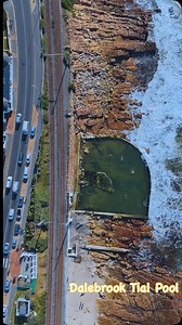 📍 Dalebrook Tidal Pool 📸 @madeye_photography * * * * #kalkbay #dalebrook #dji #drone #djiglobal #djimavic #weekend #friday #weekendvibes #friyay #new #newreel #newreels #reel #reelinstagram #reelviral #reelitfeelit #sea #ocean #tidal #tidalpool #swim #swimsuit #swimming #traintracks #train #capetown #capetownect #getaway #capetownmag | Cape Town Getaway