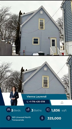 Current owner spared no expense on this well kept 3 unit investment property in North Tonawanda! Main house is a 2/2 upper/lower and both apartments enjoy luxury vinyl floors and updated kitchens and baths. Lower has access to full basement. Detached from the main house is a one car garage with a one bedroom apartment up above it, also remodeled and very well cared for! Owner added an extra curb cut so that all three tenants can comfortably park off the street. Additional updates include replace