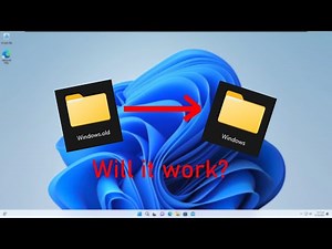 Downgrading the uncoventional way - Moving Windows.old into the Windows directory