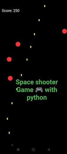 how to make a space shooter game with python/pygame #python #pygame #viral #shorts