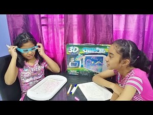 Magic 3D LED Drawing Board With 3D Active Glasses 😎 3D Magic Flashing Dinosaur Drawing Pad