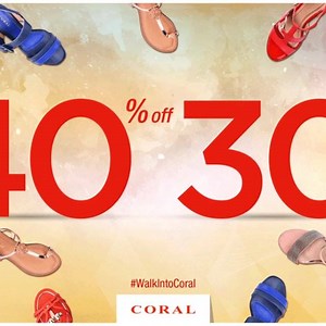 Up to 50% OFF! Yes, its time to turn 20% into 50%! Visit your nearest CORAL outlet now! #WalkIntoCORAL #MidSummerSale | CORAL