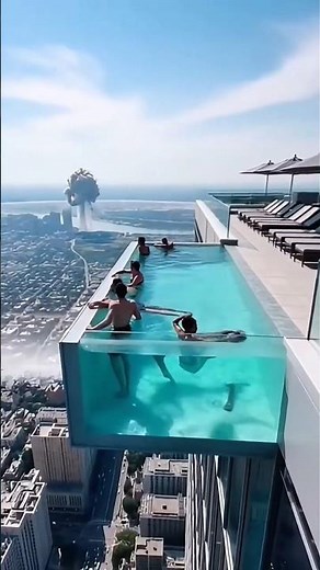 Missile Explosion Destroys Sky Pool With People 😱