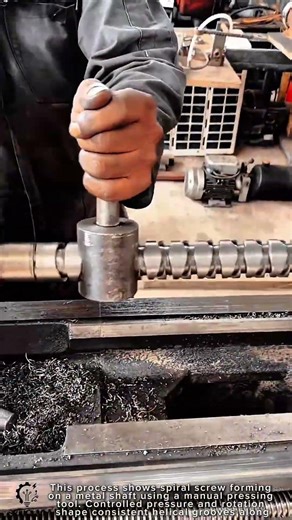 Metal Spiral Screw Forming Work Tool Using Manual Press Tool #worktool
