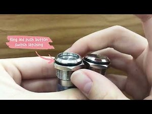 Ring led push button switch momentary & latching | 19mm metal ip67 push button switch 12v