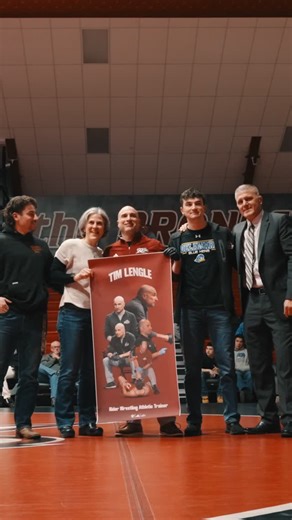Rider Wrestling on Instagram: "This weekend we honored our athletic trainer of 24 years, Tim Lengle, for his service to our program as he transitions to a new opportunity. We are grateful for all the time he has spent with wrestlers that is time with our program keeping everybody healthy, safe and able to compete. #RiderStrong l #GoBroncs"