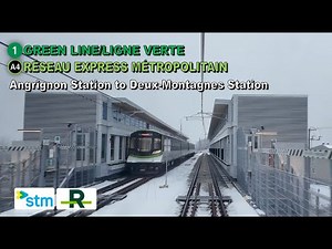 Montreal Metro & REM POV Ride: Angrignon Station to Deux-Montagnes Station Via McGill Station