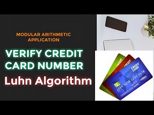 VERIFY CREDIT CARD NUMBER USING MODULAR ARITHMETIC