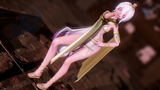 异域风情 Haku【挑战做完模型库所有模型-004】