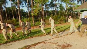 Recruits of Mike Company, 3rd Recruit Training Battalion, learned the basics of chemical warfare defense and rappelled from a 47-foot tower Sept. 20 2016, on Parris Island, S.C. Recruits learn to don and clear a gas mask before going into the gas chamber and being exposed to tear gas. Rappel training mimics descending from a helicopter skid or a building using a rope and harness. Mike Company is scheduled to graduate Nov. 10, 2016. (Video by Lance Cpl. Carlin Warren) | Marine Corps Recruit Depot