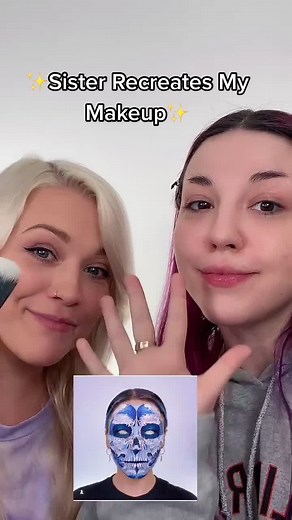 Sister recreated my makeup! Fully IB @abbyroberts @solarphil @sydney_art #makeup #fyp #recreation