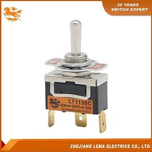 [Hot Item] Lema Single Pole Spst ON-OFF-ON 3 Pin Momentary Toggle Switch (LT1130C)
