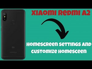 Xiaomi Redmi A2 Plus Homescreen settings || How to customize homesceen