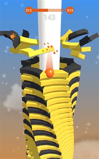 stack ball gameplay level 212 #gaming