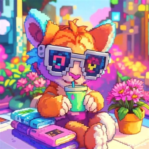 16-Bit Pixel Art | Retro Style Chill Music with Dynamic Pixel Scenes