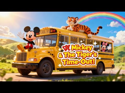 Mickey Mouse and The Tiger Who Took a Time-Out 🐯🚌 | Kids Fun Moral Story