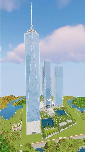 World Trade Center Minecraft Timelapse | #minecraftbuilding #minecraft #twintowers