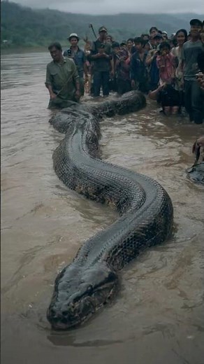25-Foot Serpent Slithers Through Mekong River, Vietnam