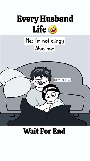 Part 1| 😂 Every day Couple funny moments 😄 #animation #husbandwife