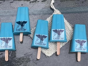 St. Michael Soap: 3-pack Blue Raspberry Popsicle Soap - Do Not Eat! - Etsy Australia