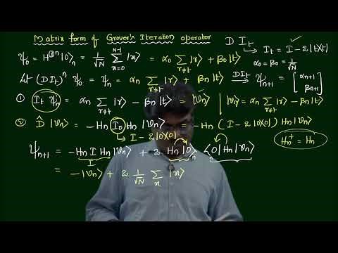 8. 2 Grover's Algorithm (Iteration Matrix)