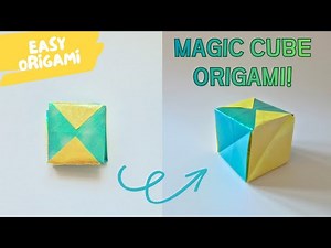 Easy Magic Cube Origami for Kids | Fun Transforming Paper Toy DIY