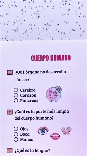 CUERPO HUMANO QUIZ! #quiz #trivia #preguntasyrespuestas #cuerpohumano #conocimiento