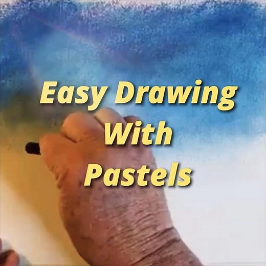 EASY Drawing With Pastels! Landscape drawing in pastels.