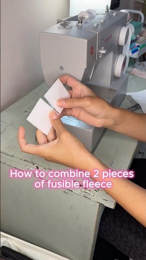 How to combine fusible fleece #sewing #smalbusiness #howto