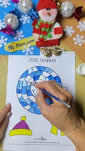 435K views · 1K reactions | ☃️ Bring some winter cheer to your craft table with this adorable snowman spinner! ❄️ Kids will love coloring, cutting, and watching their snowman twirl and dance!  Perfect for a fun and easy Christmas craft activity! ✨ #EasyCraftsForKids #WinterCrafts #ChristmasCrafts #SnowmanCraft #FunForKids | Mr Mintz Crafts | Facebook
