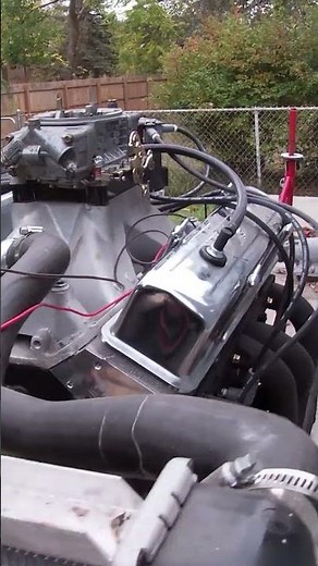 Chevy 383 Engine Run Stand Testing Rev & Idle