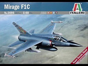 Dassault Mirage F1C Italeri 1:48 QUICK REVIEW and UNBOXING