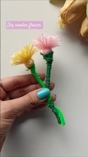 Create an Amazing Wollen Flower at Home