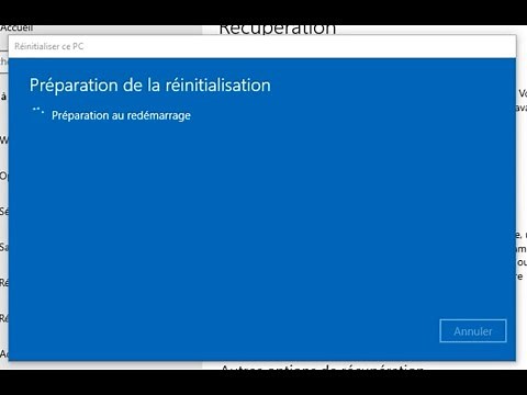 Réinstaller Windows 10 sans perdre vos données.
