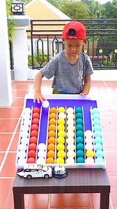 The best puzzle sort color ball challenge - Little boy becomes genius to solve sorting color balls puzzle gameplay challenge | JB video