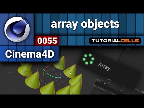0055. array tool in cinema 4d