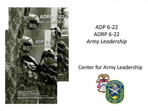 ADP 6-22 ADRP 6-22 Army Leadership - SlideServe