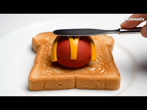 KFC, McDonald’s & BurgerKing Logos Spread on Toast | Satisfying AI ASMR