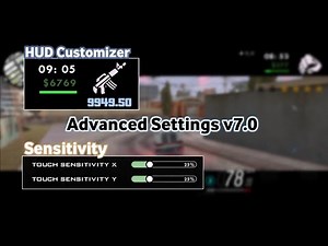 GTA SA Android: Advanced Settings v7.0 | Custom HUD - Plugin Mod