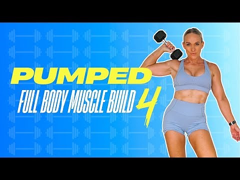 Muscle Building Home Workout for Women | PUMPED WORKOUT 4