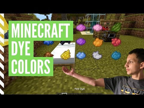 How To Make EVERY Color DYE In Minecraft (Minecraft Dye Tutorial)